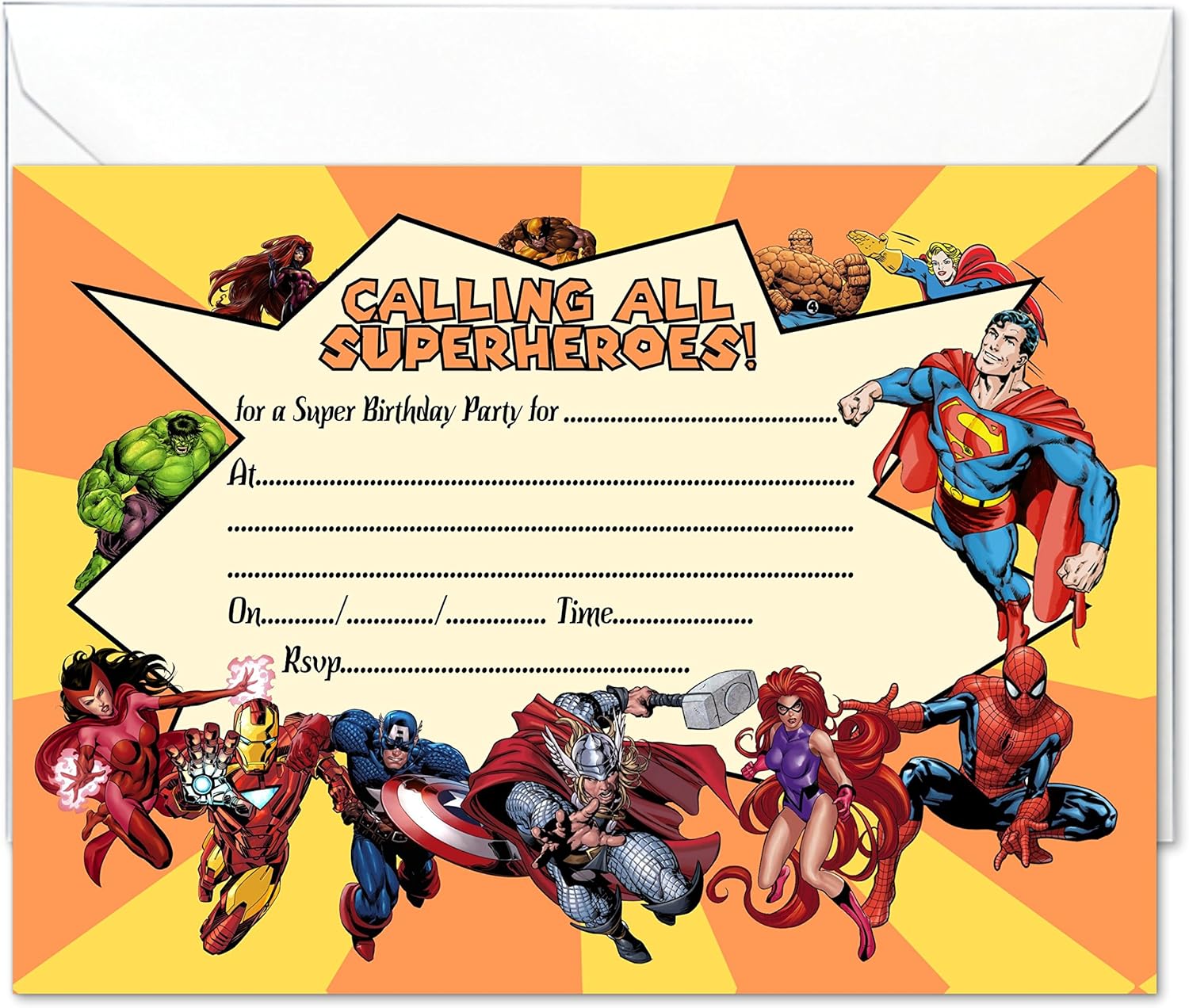 All-Ways Design GLOSSY Birthday Party Invitations Inspired by ...