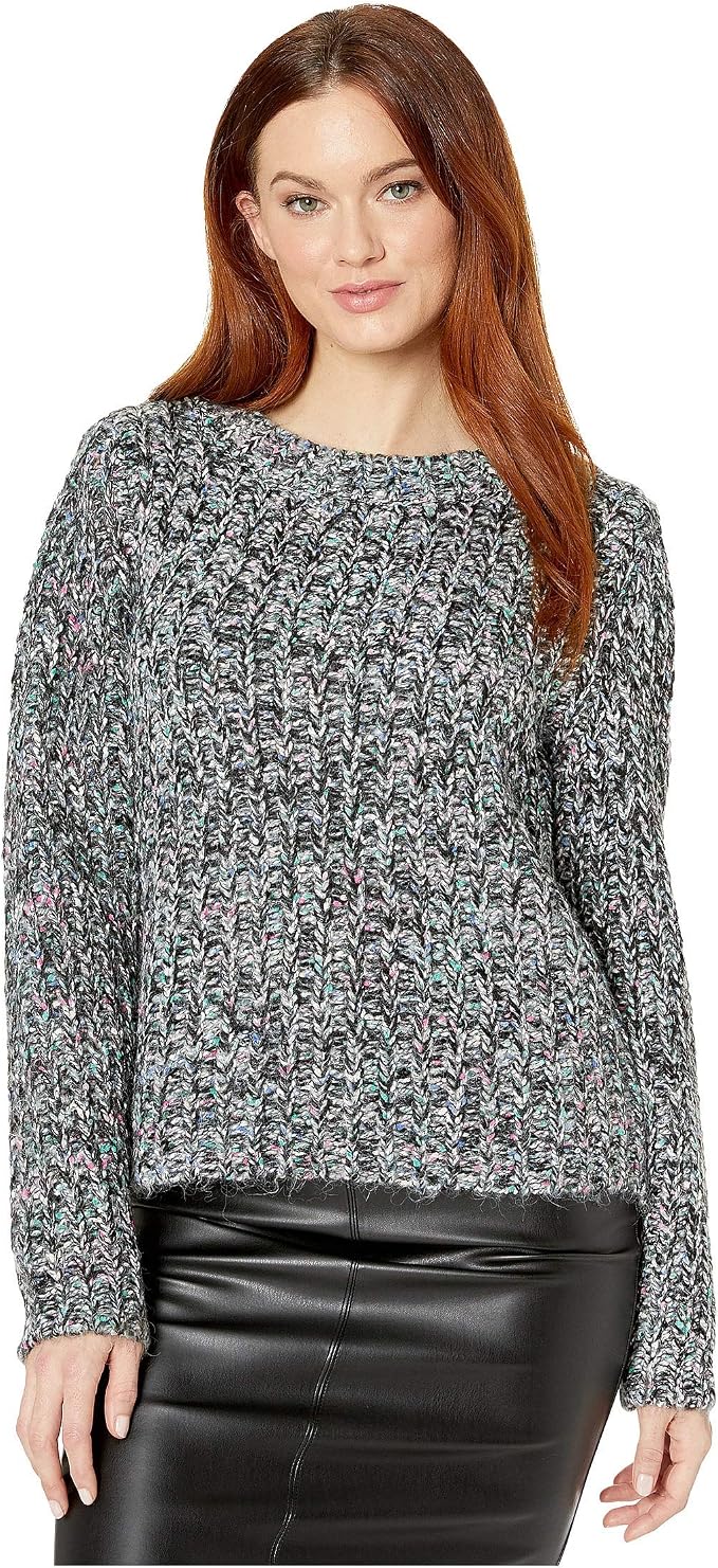 Amazon.com: CeCe Long Sleeve Multicolor Crew Neck Sweater: Clothing