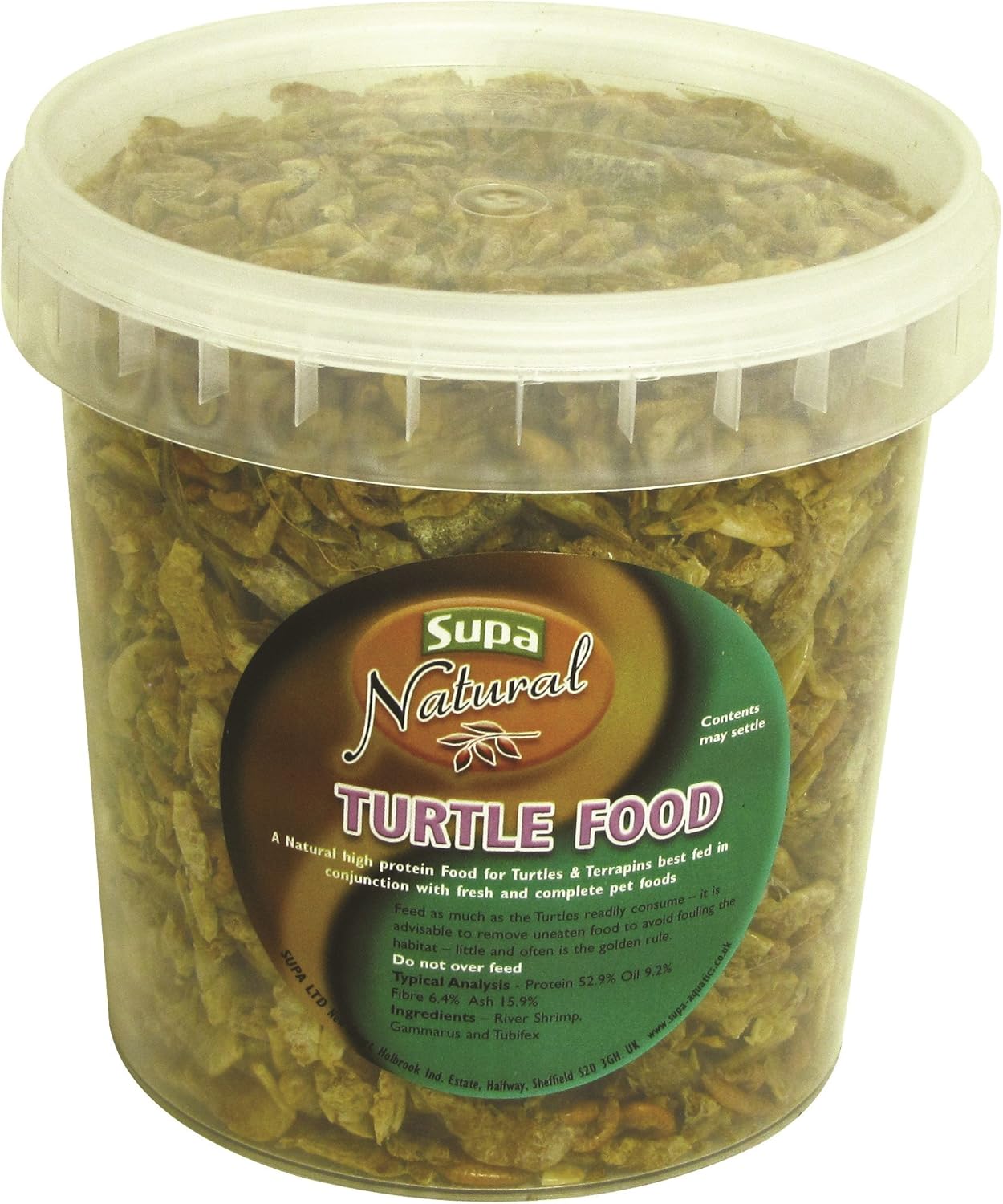 Supa Natural Turtle & Terrapins Food, 1 Litre Bucket | Made Using ...