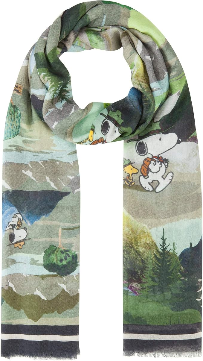 CODELLO PEANUTS - Sciarpa da donna con Snoopy & Co. in cotone e modal ...