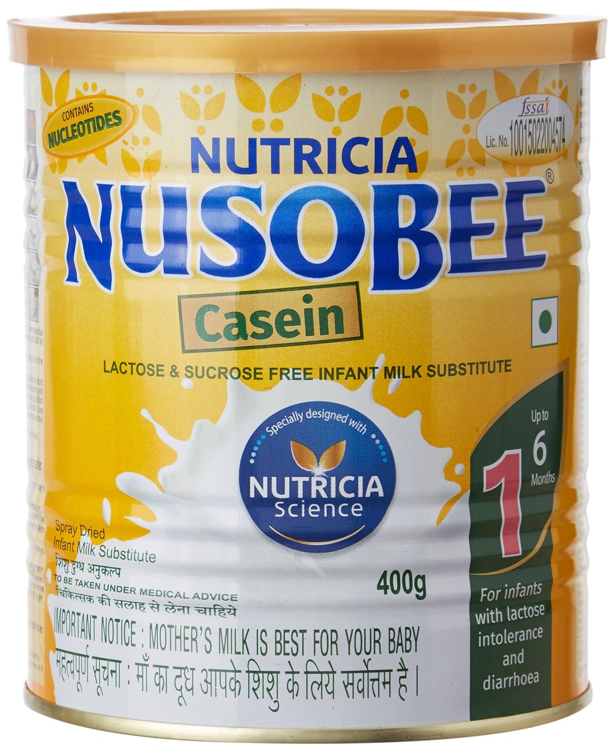 Nusobee Casein 1 Infant Formula Tin, 400g: Amazon.in: Amazon Pantry