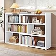 Amazon.com: Cmishe 4-Tier Wooden Bookshelf, Expandable 25-47 inch Wide ...