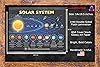 Solar System Poster for Kids - Laminated 14x19.5 - Educational Chart ...