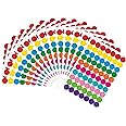 Amazon.com : 1050 PCS Color Coding Labels Circle Dot Stickers,10 Color ...
