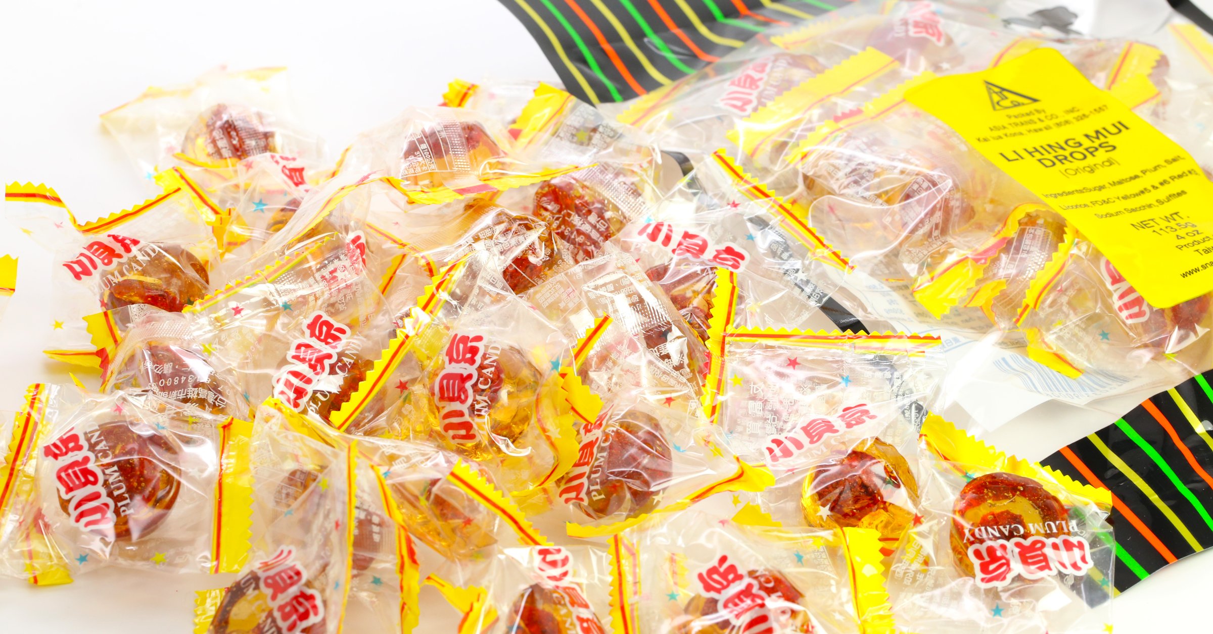 Amazon.com : Li Hing Mui Strawberry Belts 14 Ounce - Packed Fresh in ...