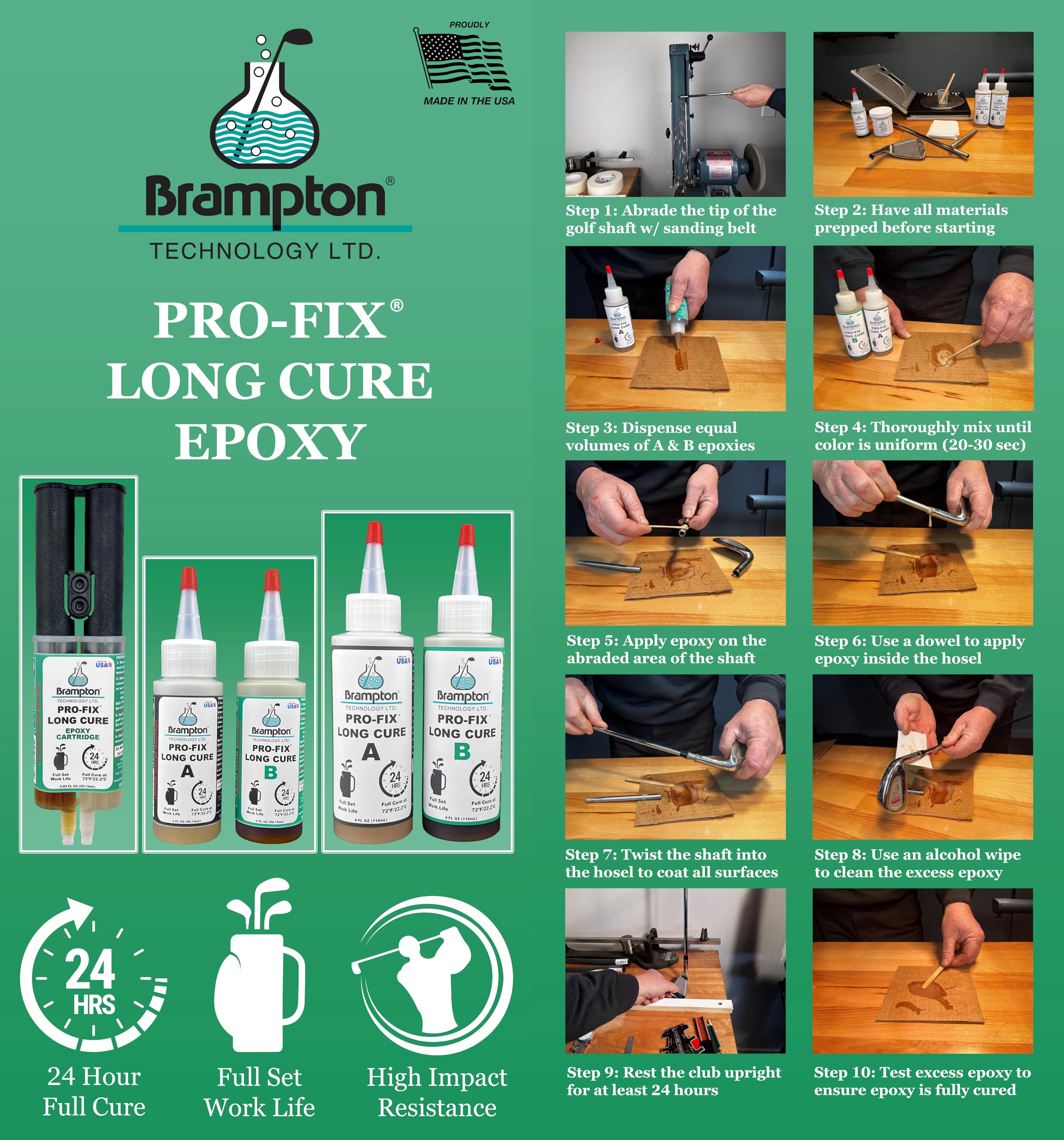Mua Brampton PRO-FIX Long Cure Golf Epoxy - Full Set Work Life - Extra ...