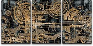Amazon.com: wall26 Canvas Print Wall Art Set Electronic PC Motherboard ...