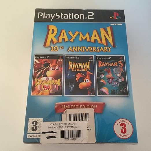 RAYMAN 10TH ANNIVERSARY LIMITED EDITION SONY PS2 PLAYSTATION 2 GAME ...