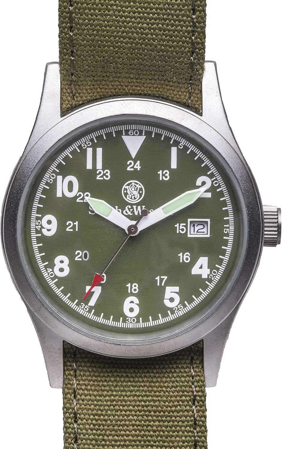 Smith & Wesson Men's SWW-1464-OD Military Multi Canvas Straps Watch ...