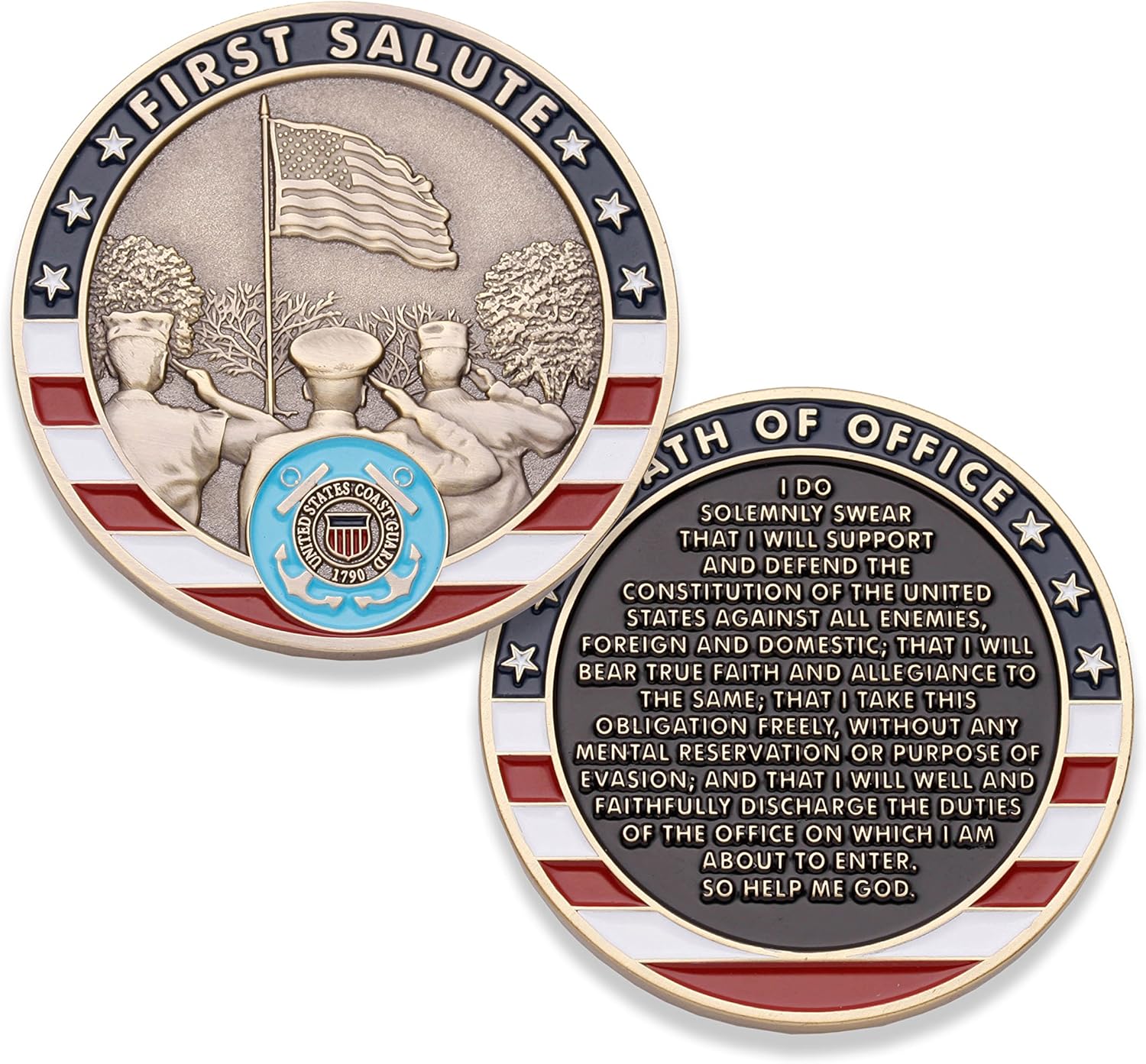 Amazon.com: Coast Guard First Salute Challenge Coin - United States ...