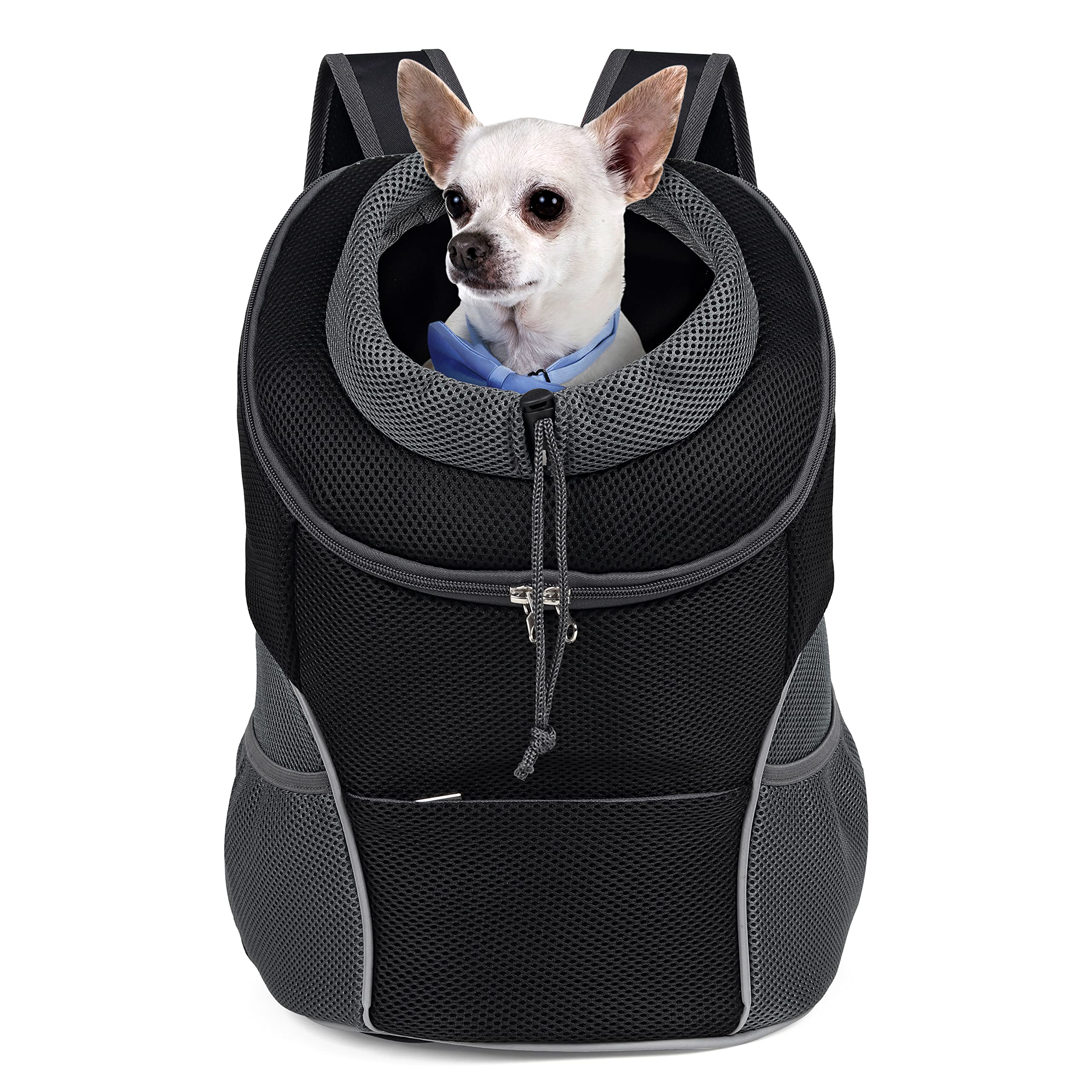WOYYHO Pet Dog Carrier Backpack with Storage Pockets Small Dog Front ...