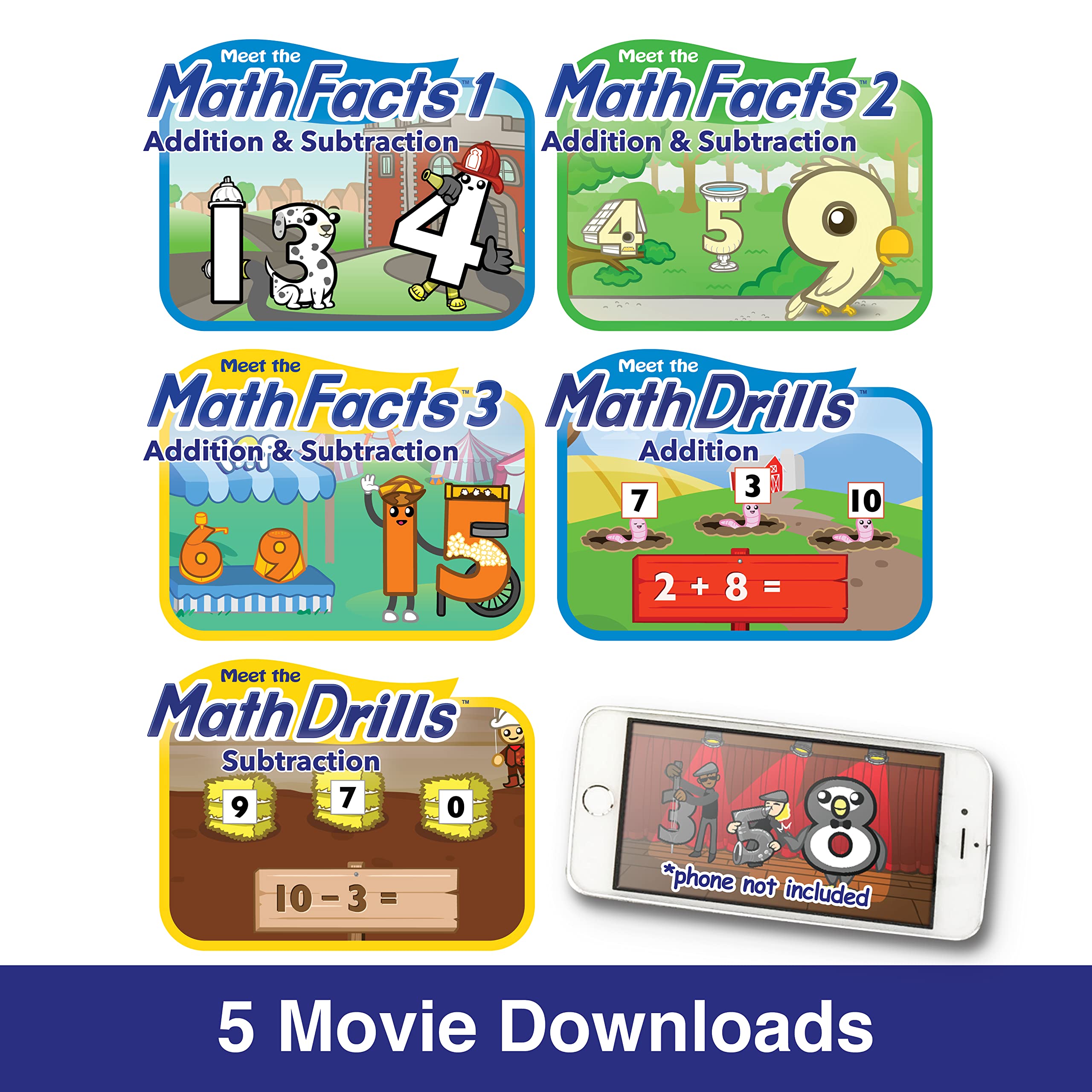 Meet The Math Facts Addition & Subtraction Levels 1, 2 & 3 BIG SET ...