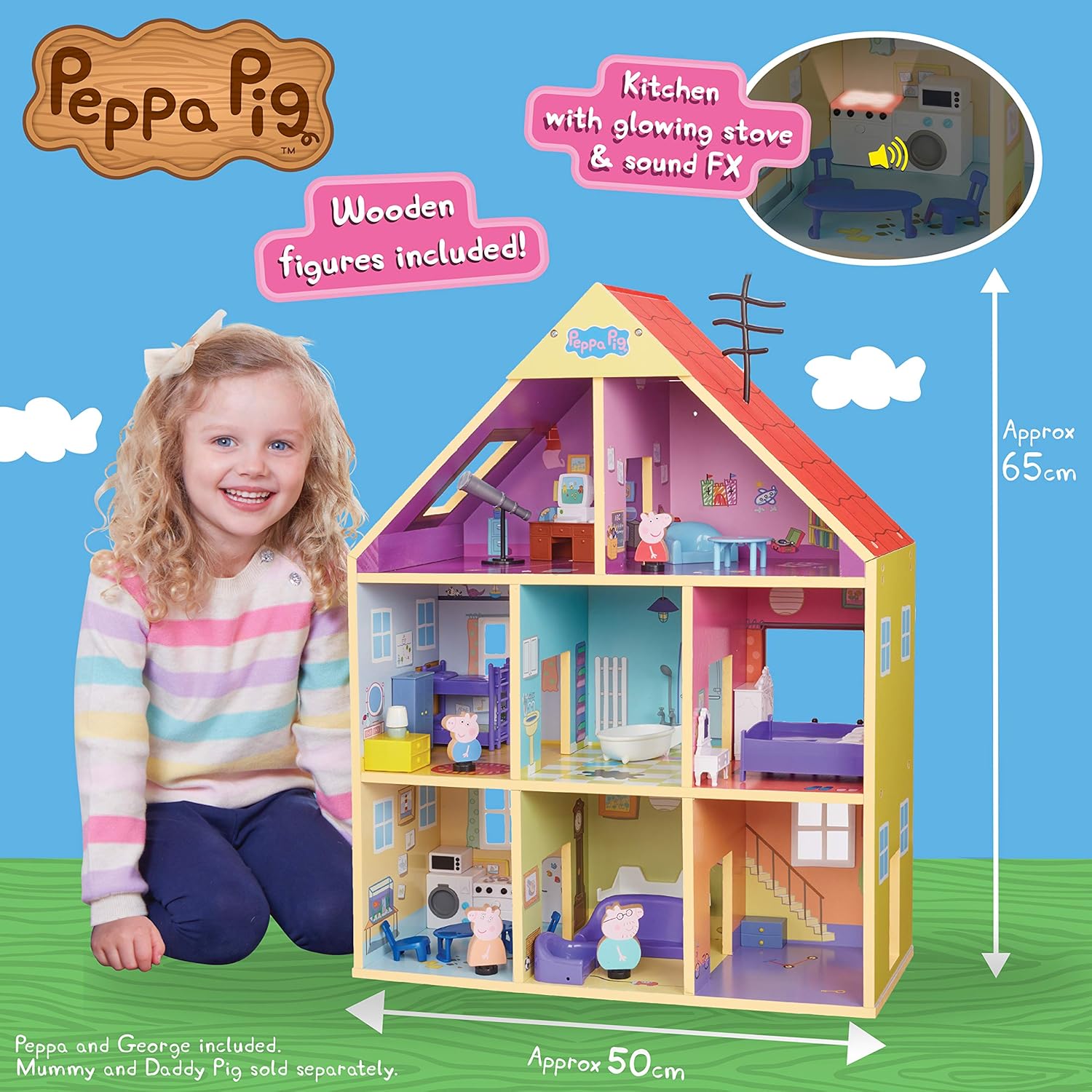 Peppa Pig 07321 PEPPA’S Wooden Playhouse – BigaMart