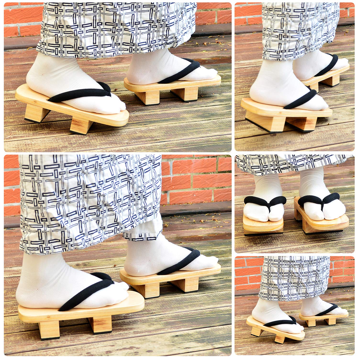 Azumasun Japanese Wooden Clogs Sandals Japan Traditional Shoes Geta ...