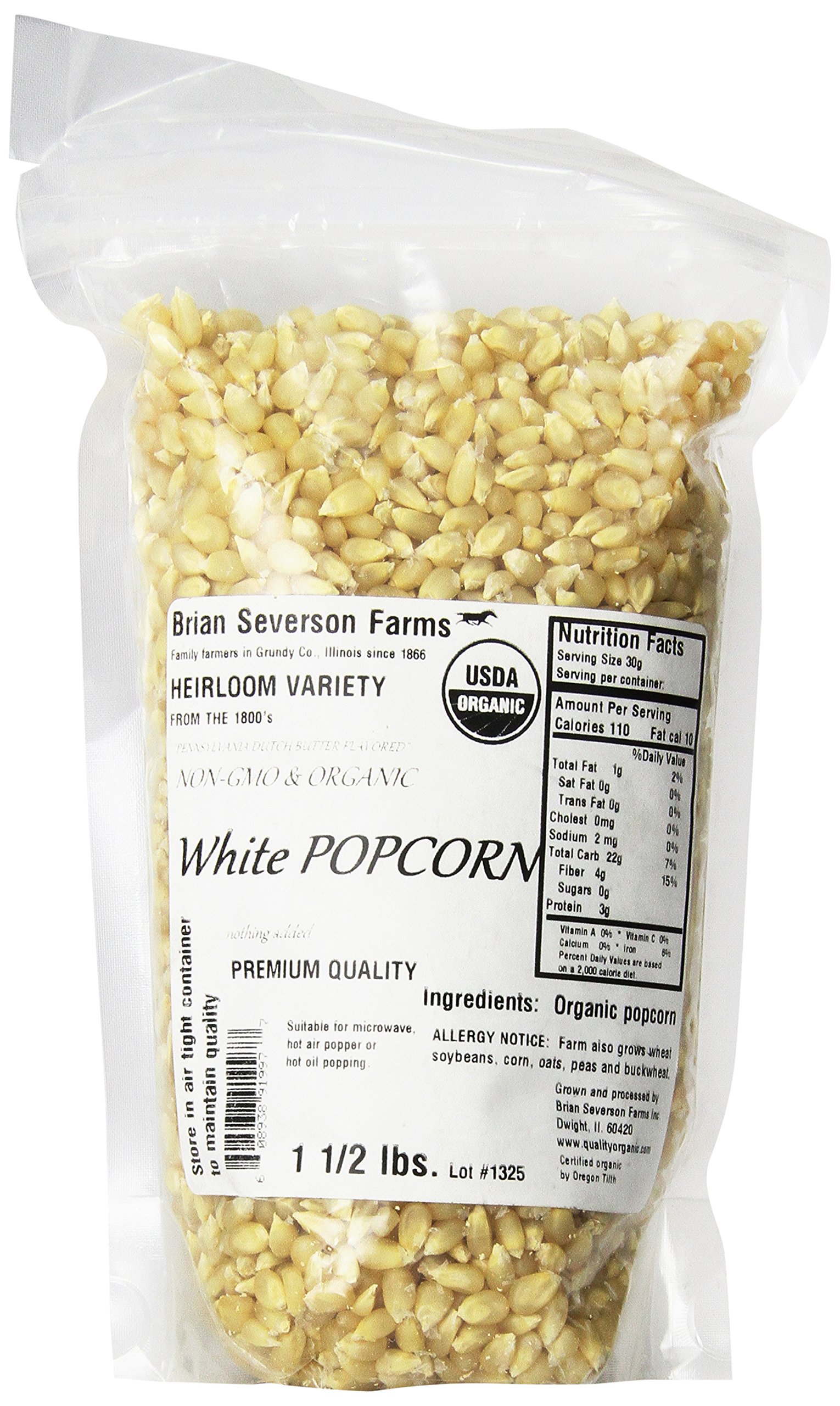 Amazon.com: Raw Organic Heirloom Popcorn Kernels - 2 lb - Multi-colored ...