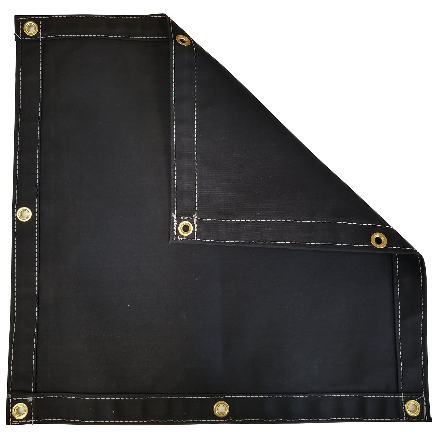 Black Workhorse Polyester Canvas Tarp 4 Ft. x 5 Ft. - 14.5 Oz ...