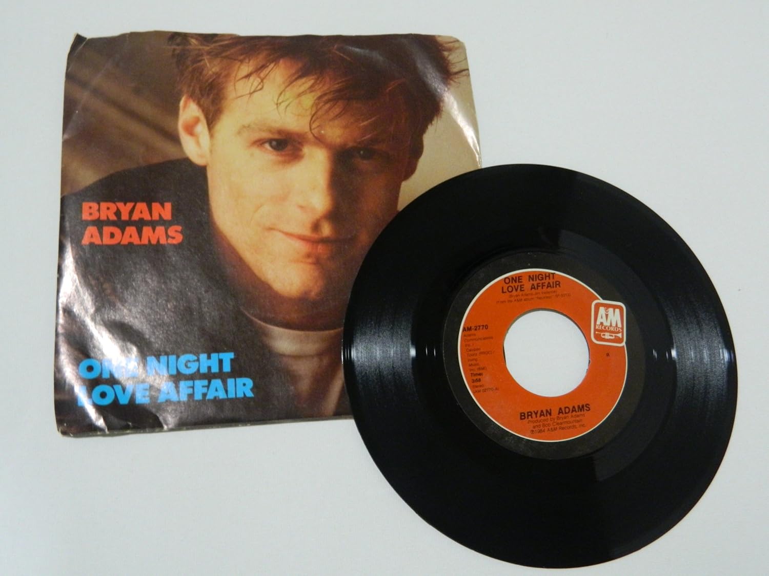 Bryan Adams - Bryan Adams 45 Rpm Record "One Night Love Affair ...
