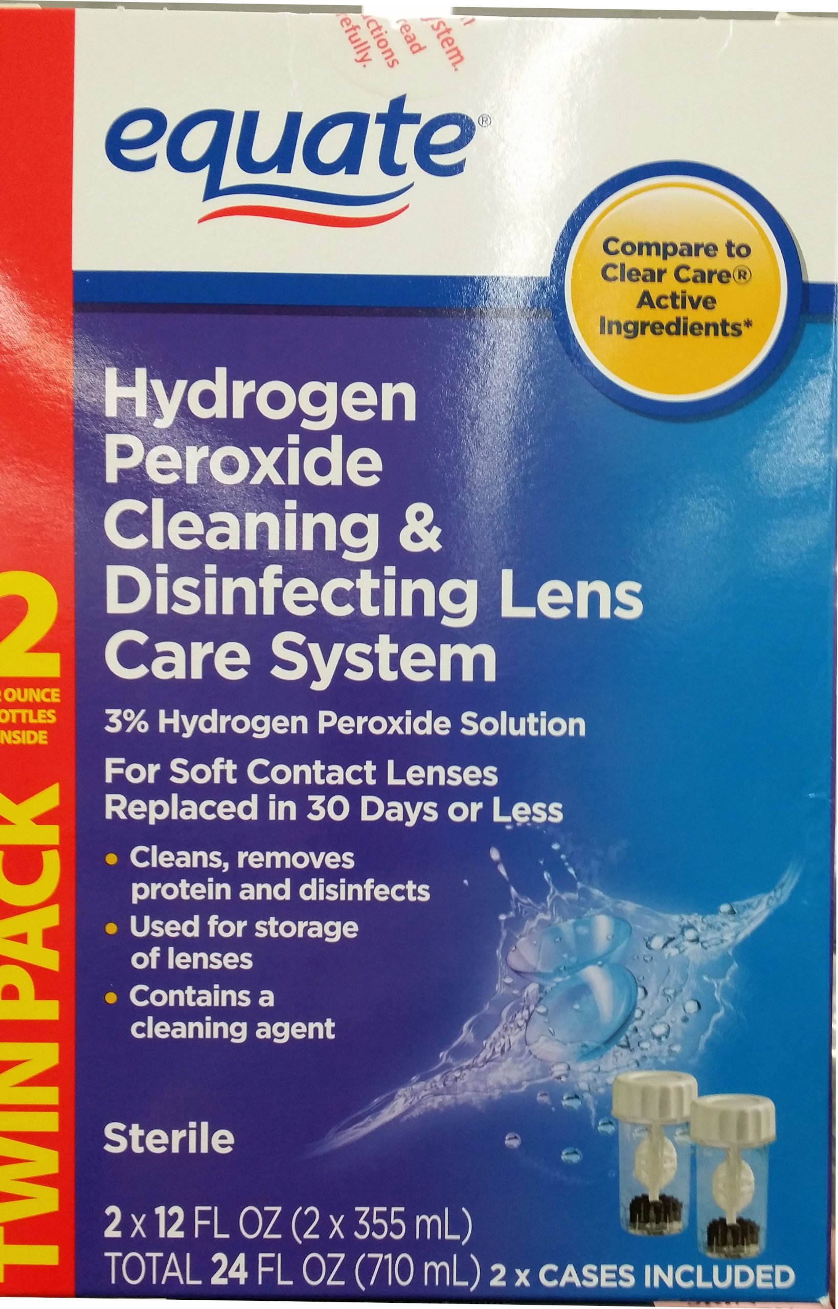 Mua Equate Hydrogen Peroxide Cleaning & Disinfecting Lens Care System ...