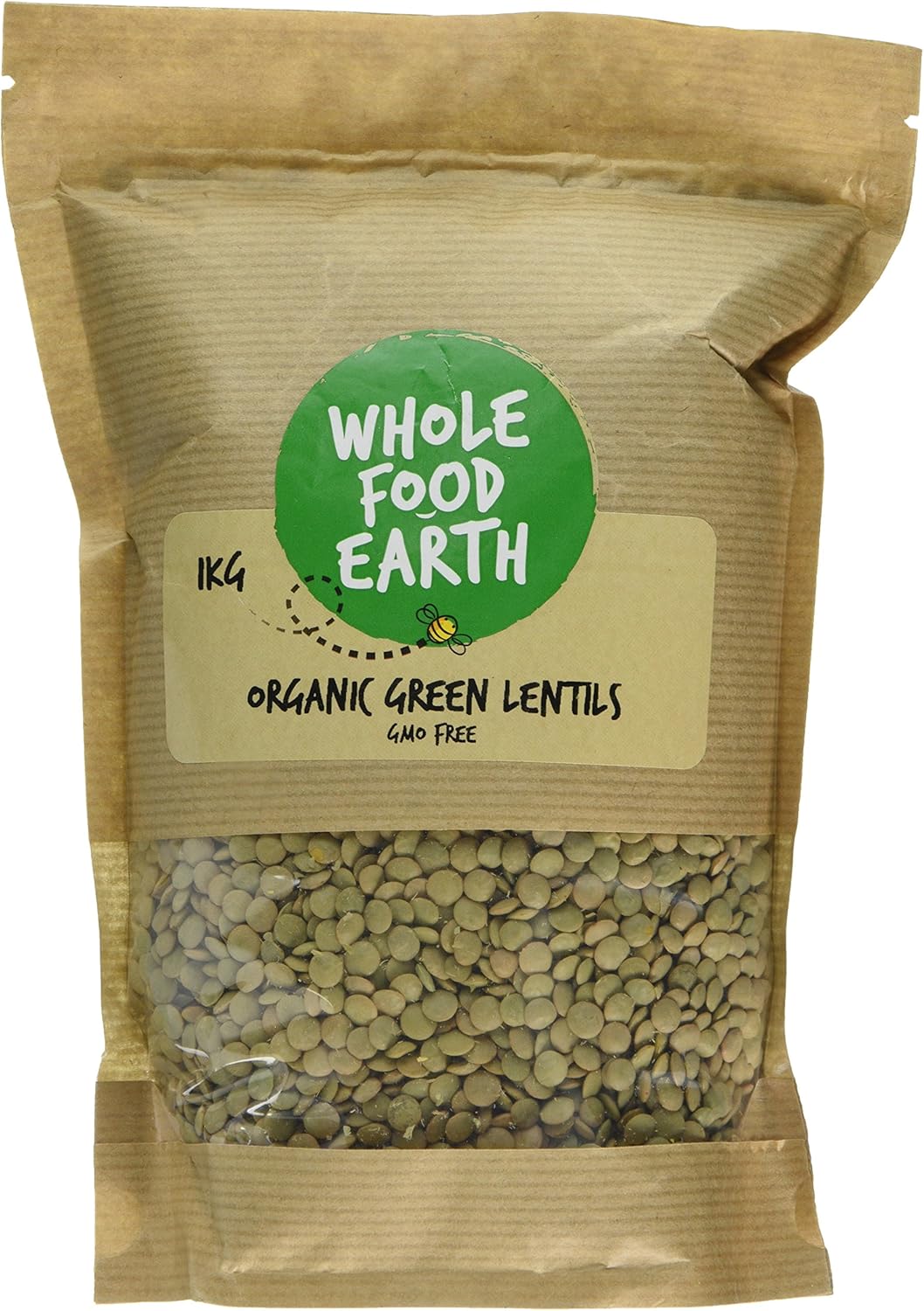 Wholefood Earth Organic Green Lentils, 1 kg: Amazon.co.uk: Grocery