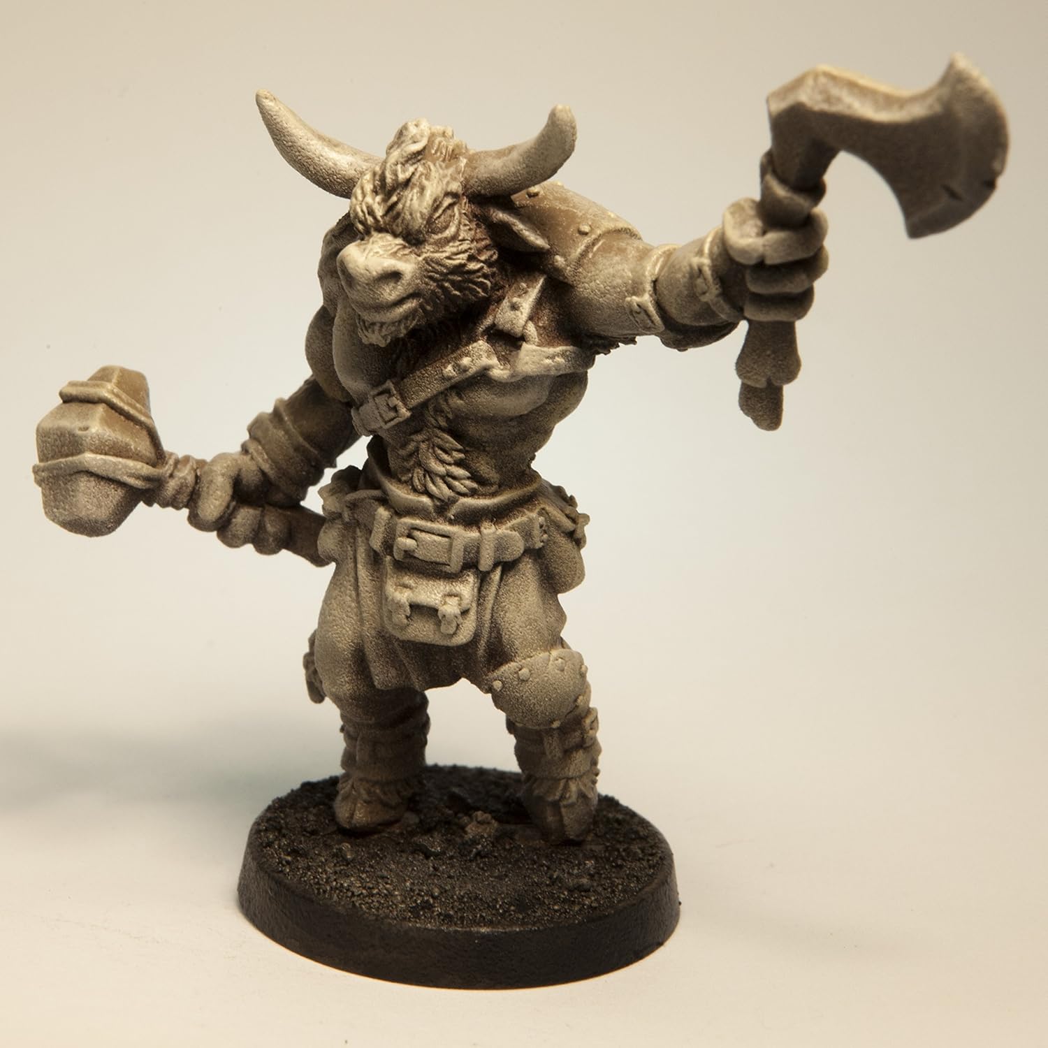 Stonehaven Minotaur Fighter Male Miniature Figure (for 28mm Scale Table ...