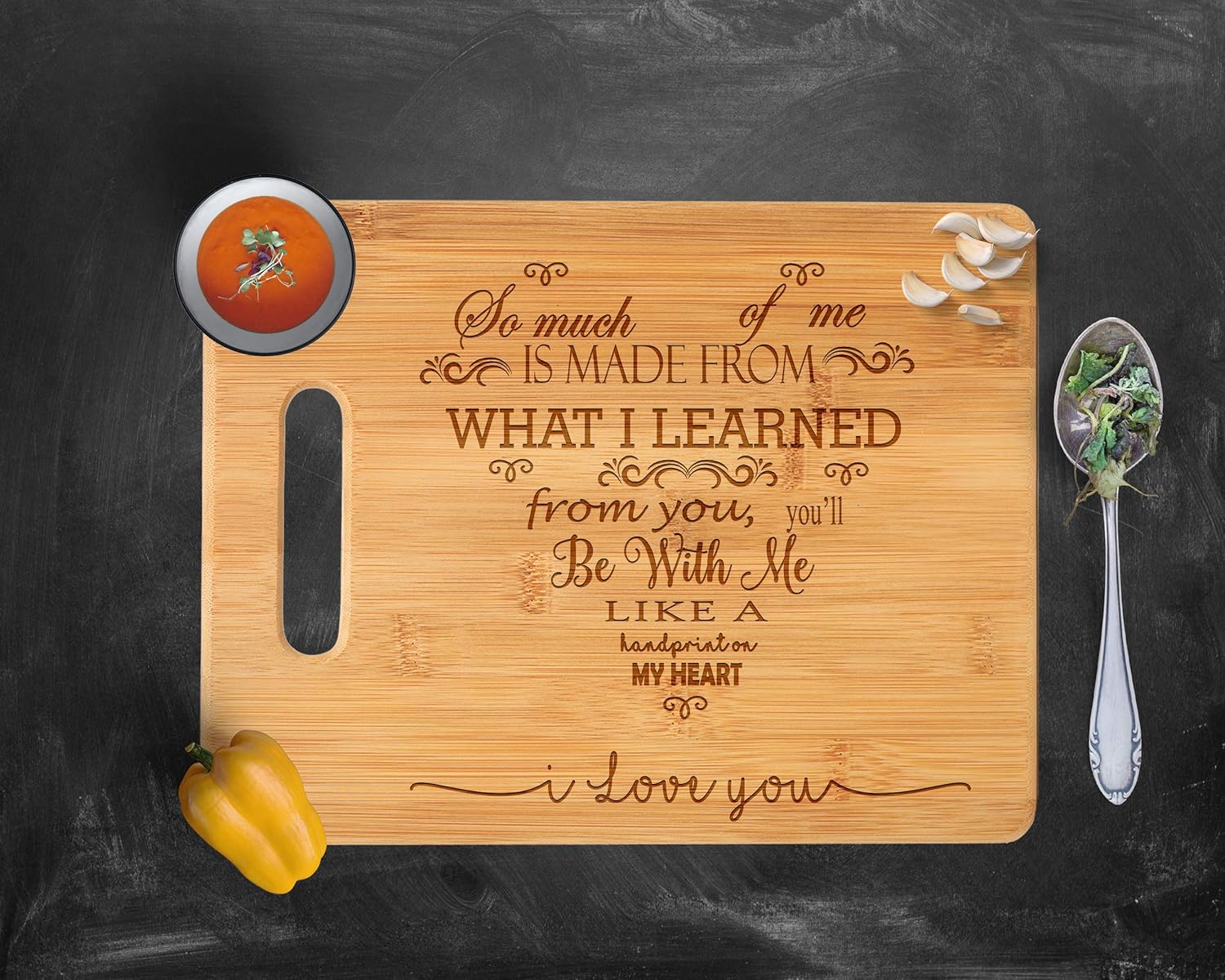 Amazon.com: Mother's Day Git, Laser Engraved Cutting Board For mom, So ...