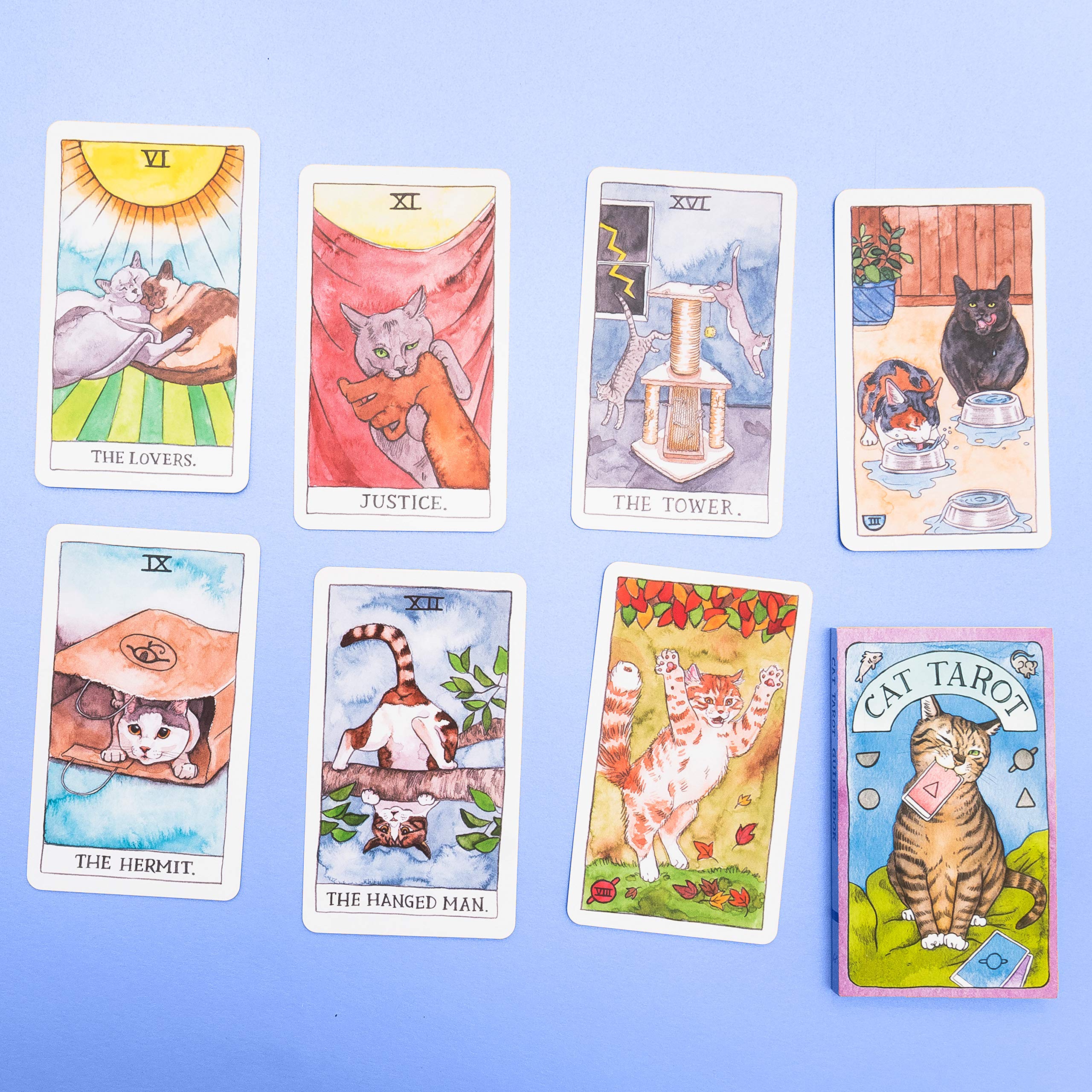 Mua Cat Tarot: 78 Cards & Guidebook (Whimsical and Humorous Tarot Deck ...