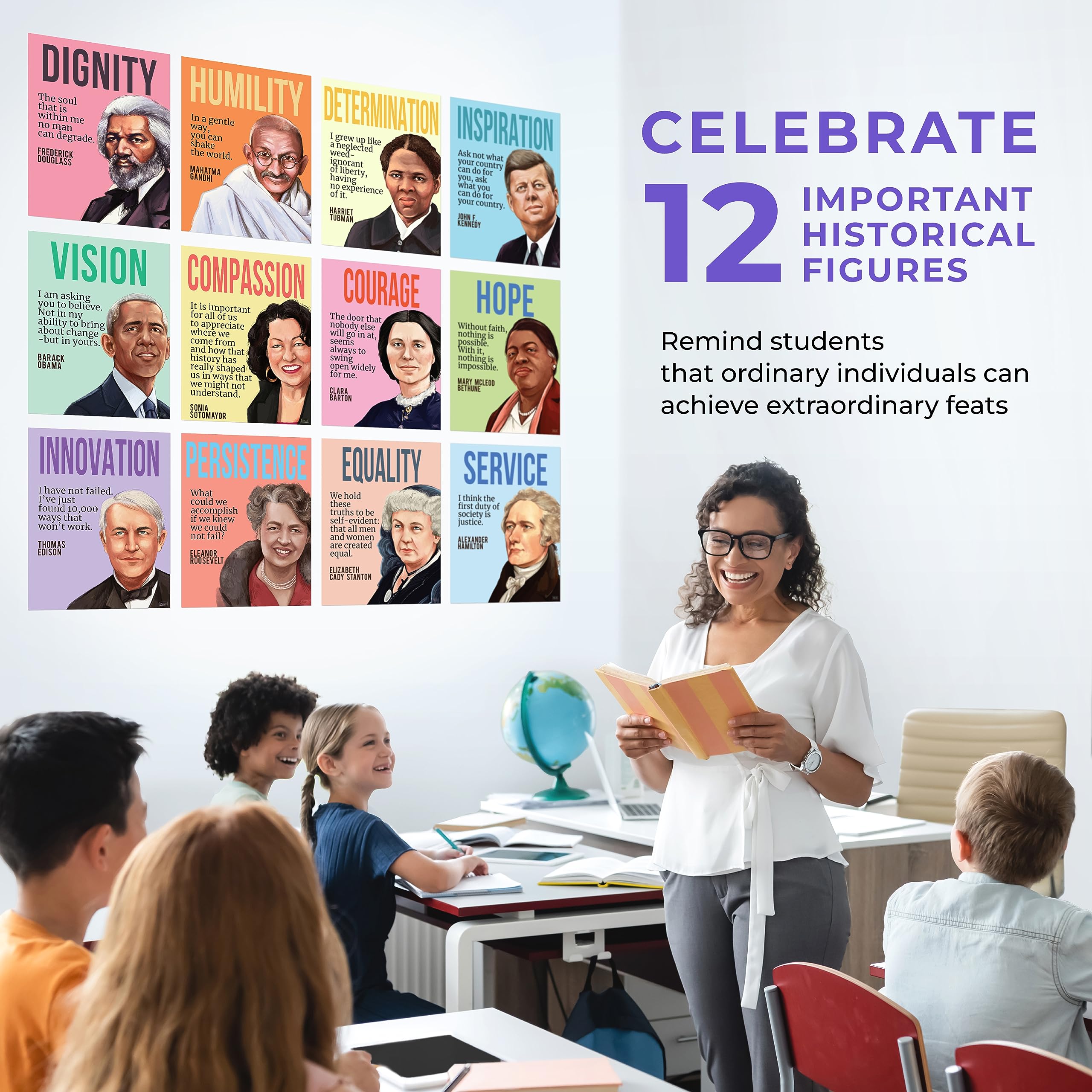 Mua S&O History Posters to Inspire - 12 Historical Figures Classroom ...