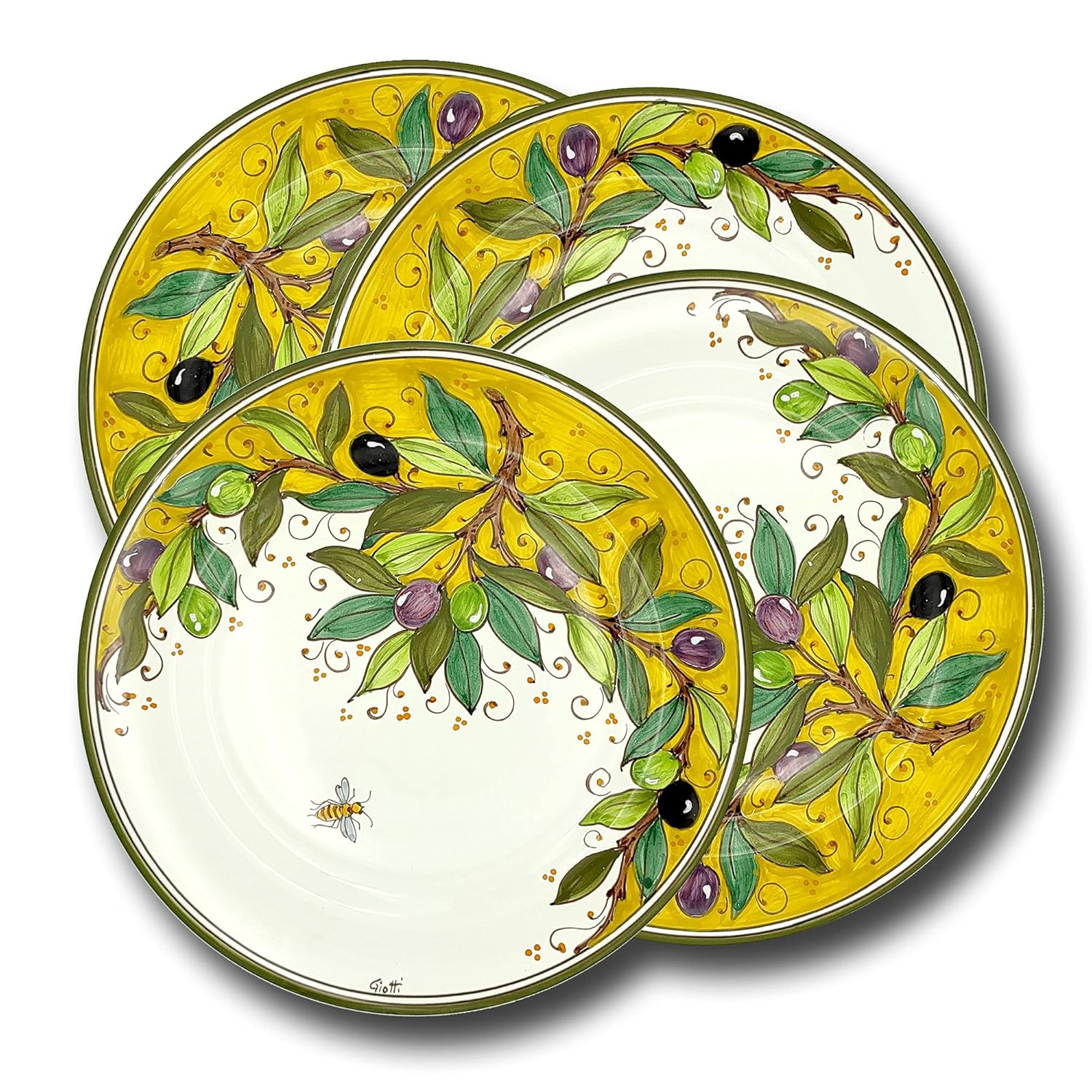 Amazon.com: Italian Ceramic dinnerware set - Hand Painted kitchen ...
