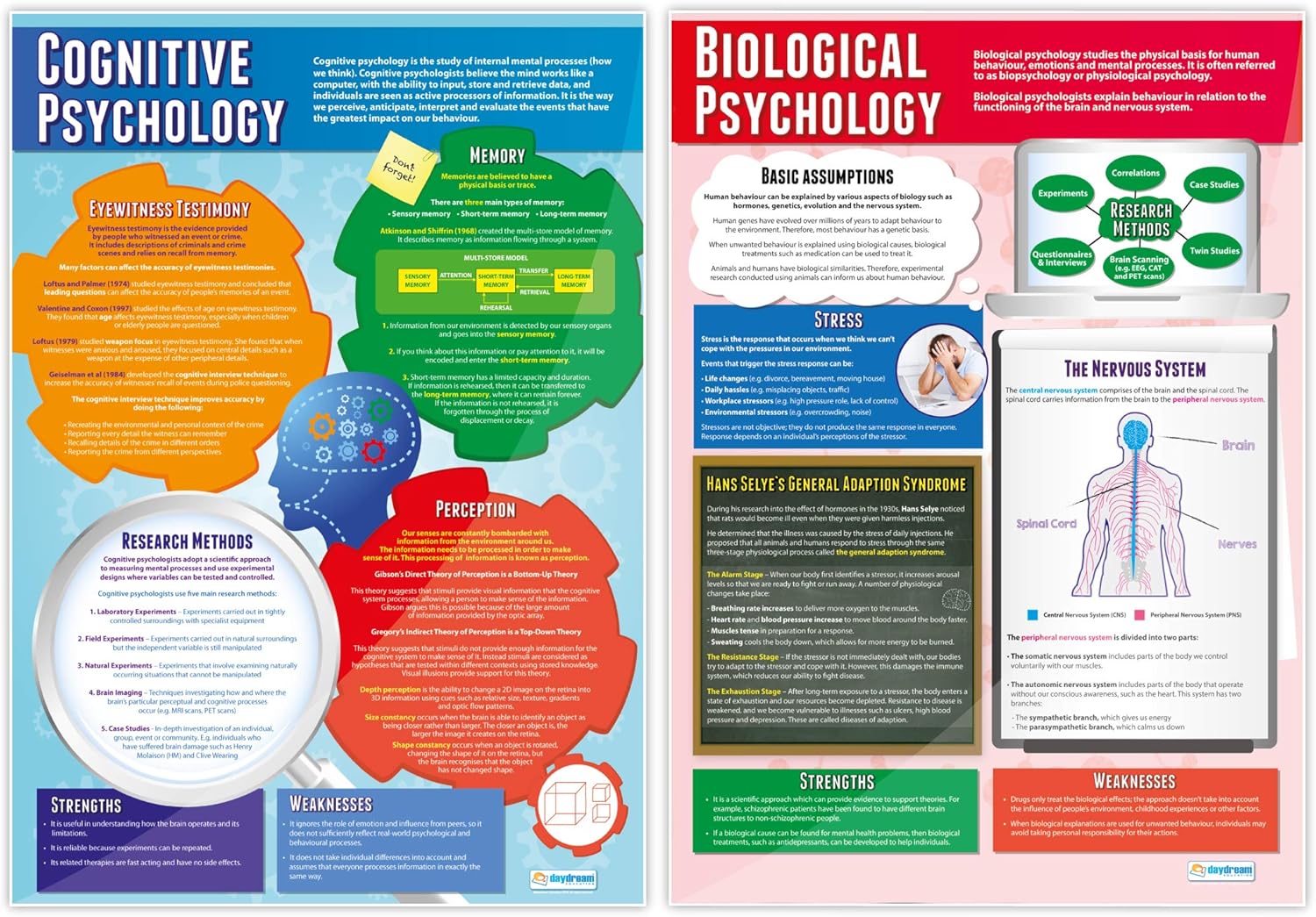 Psychological Approaches Posters – Set of 5 | Psychology Posters ...