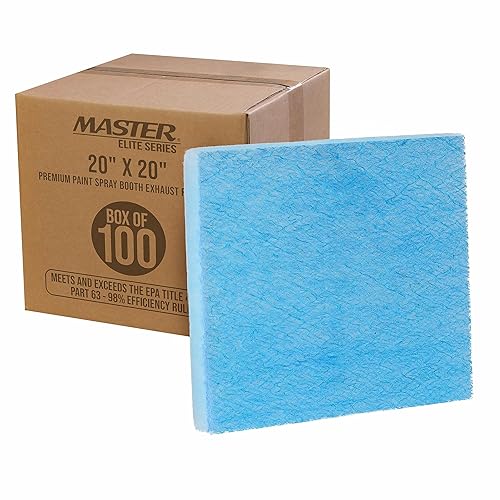 Master Elite Premium Paint Spray Booth Exhaust Filter Pad 20" x 20 ...