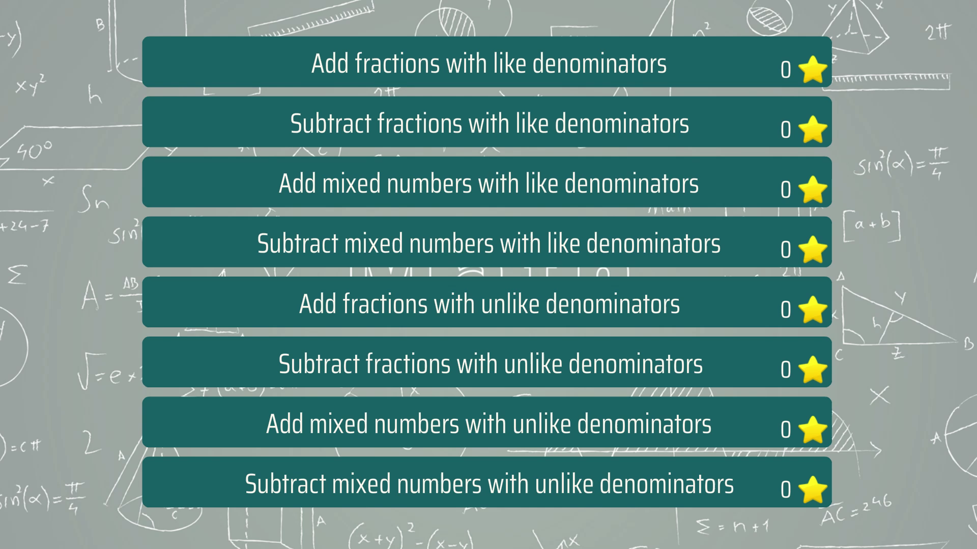 Add and subtract fractions - 5th grade math skills - App on Amazon Appstore