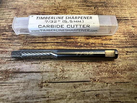 Carbide Cutter for Timberline Chainsaw Sharpener (Large 5.5mm or 7/32 ...