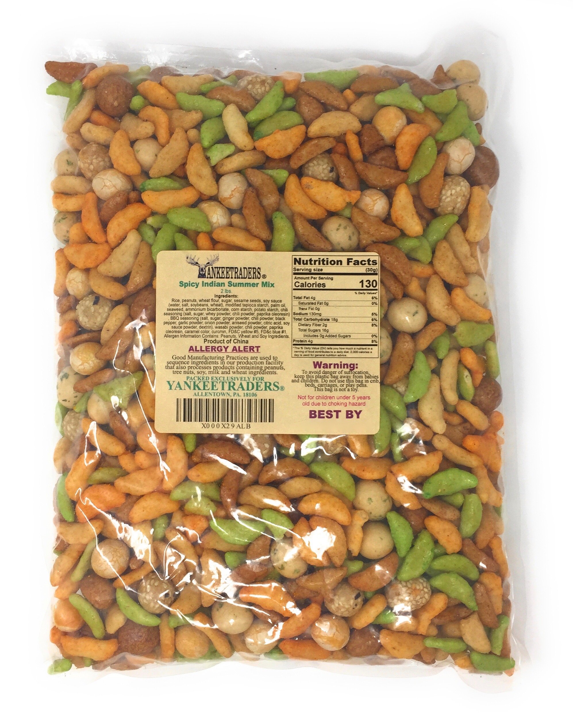 Yankee Traders, Spicy Wasabi Trail Snack Mix - 2 Lb Bag: Amazon.com ...