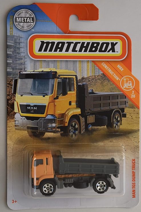 Amazon.com: Matchbox Construction Series Man TGS Dump Truck 2/20 ...
