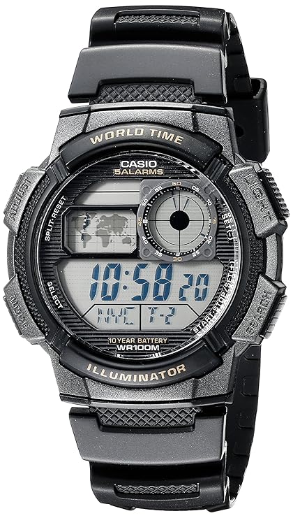 Buy Casio Youth Digital Grey Dial Men's Watch - AE-1000W-1AVDF (D080) Online at Low Prices in ...