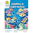 School Zone - Addition & Subtraction Workbook - 64 Pages, Ages 6 to 8 ...