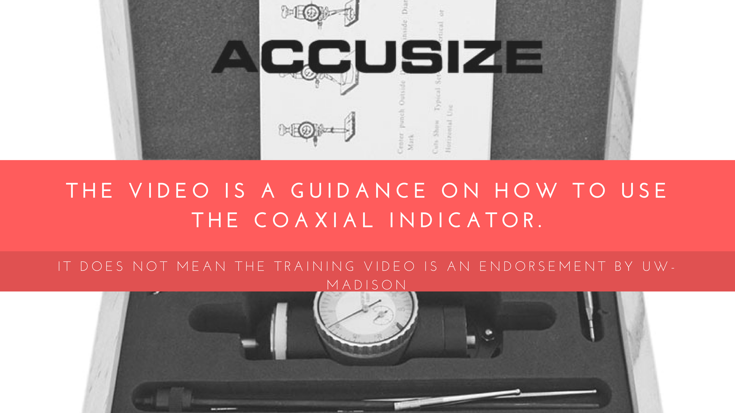 Watch Introduction of how to use the Coaxial Indicator on Amazon Live