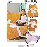 Amazon.com: Simplicity 1441 Children's Rag Quilted Animal Pillow Sewing ...