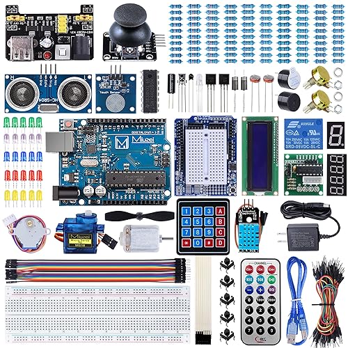 Miuzei Starter Kit Compatible With Arduino Projects With Microcontroller Lcd1602 Module