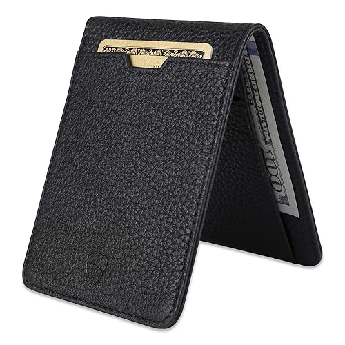 Vaultskin MANHATTAN Slim RFID Blocking Bifold Leather Wallet for Men ...