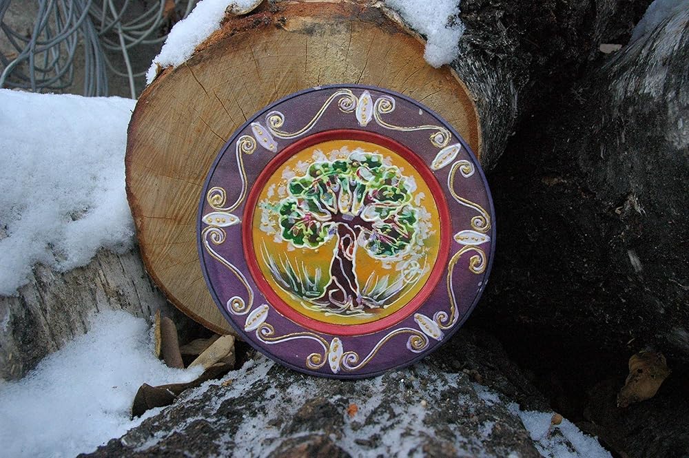 Hand Painted Tree on Wooden Plates/Custom Tree Plates/Tree of Life ...