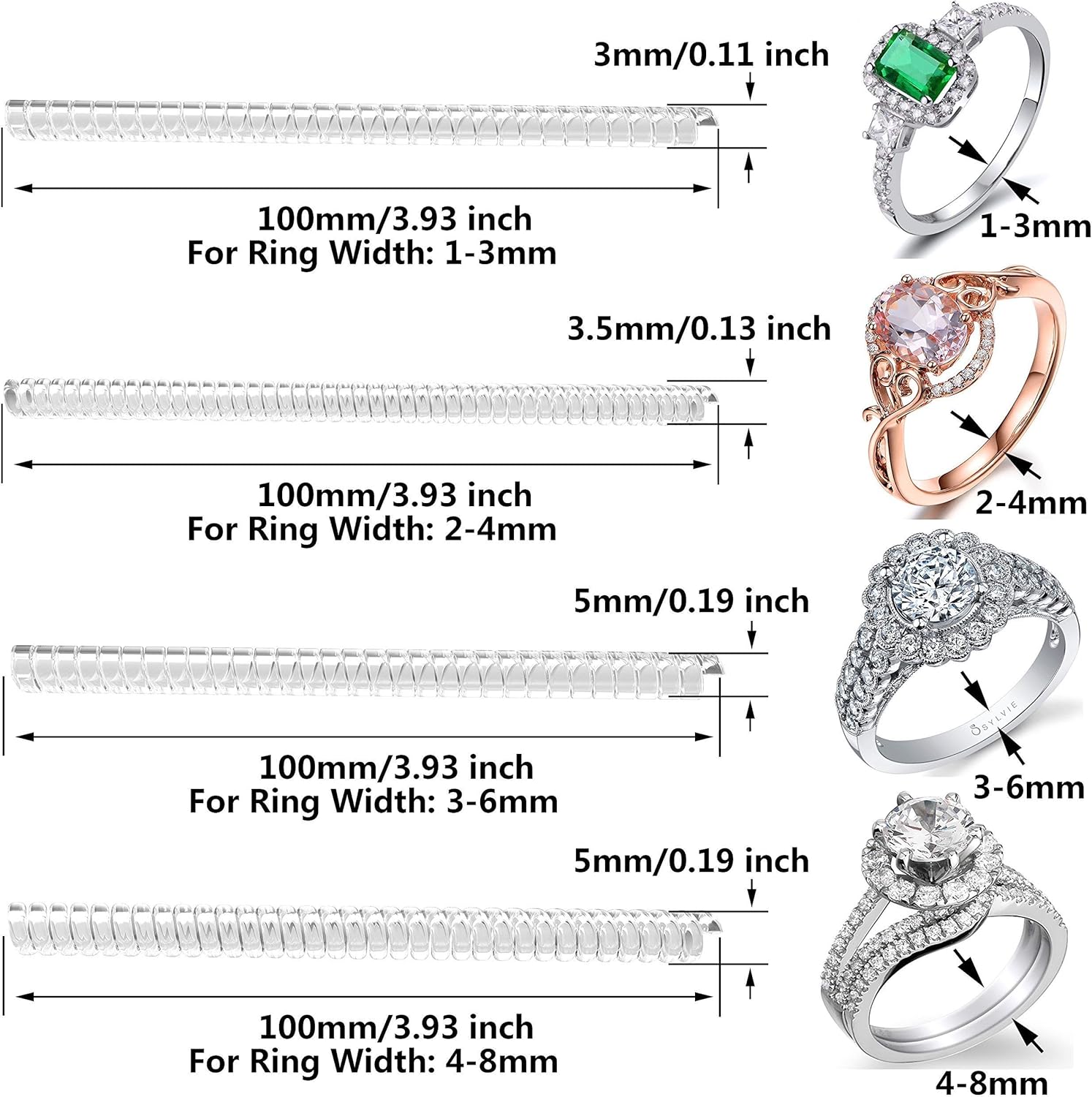 Ring Size Adjuster for Loose Rings for Any Rings Ring Size Reducer ...