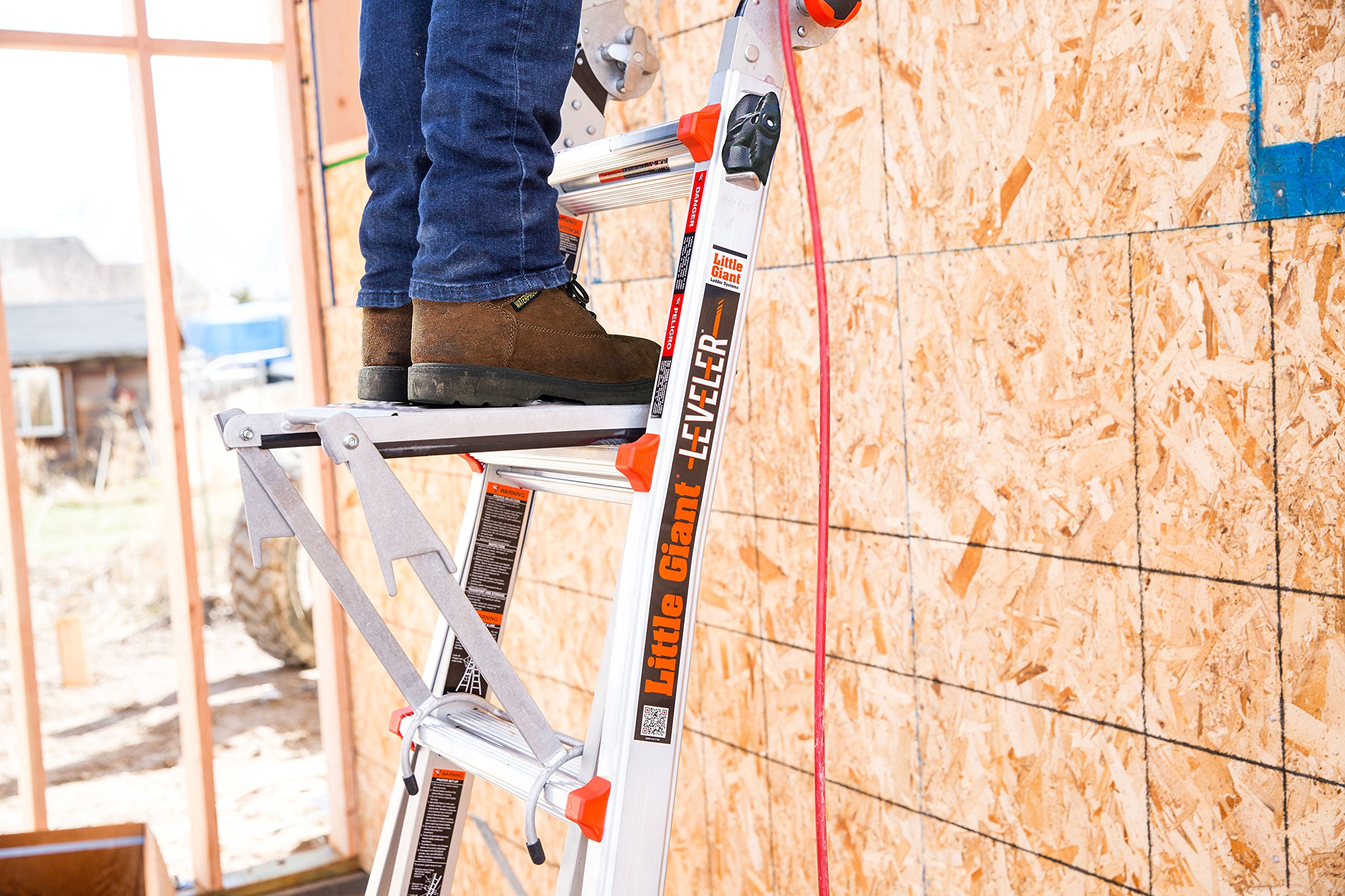 Little Giant Ladder Systems 10104 375-Pound Rated Work Platform Ladder ...