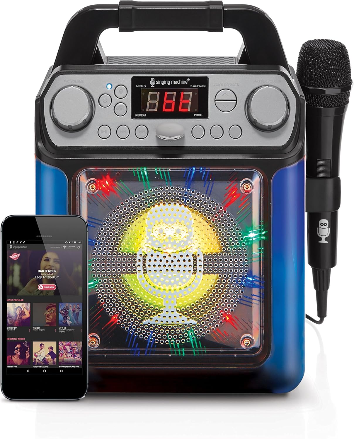 Singing Machine SML650B Bluetooth Karaoke Machine with voice changer ...