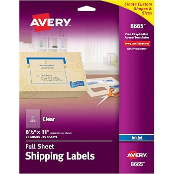 Avery 5444 Etiqueta Rectangular Removible Láser/Inkjet, 100 Etiquetas ...