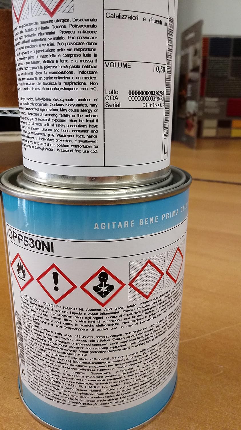 Laccatura poliuretanica per legno Bianco opaco 30 gloss. Vernice ...