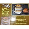 Amazon.com: 3-Tier Oven Rack - 14.5" x 11" x 10.5" - From Flat To Oven ...
