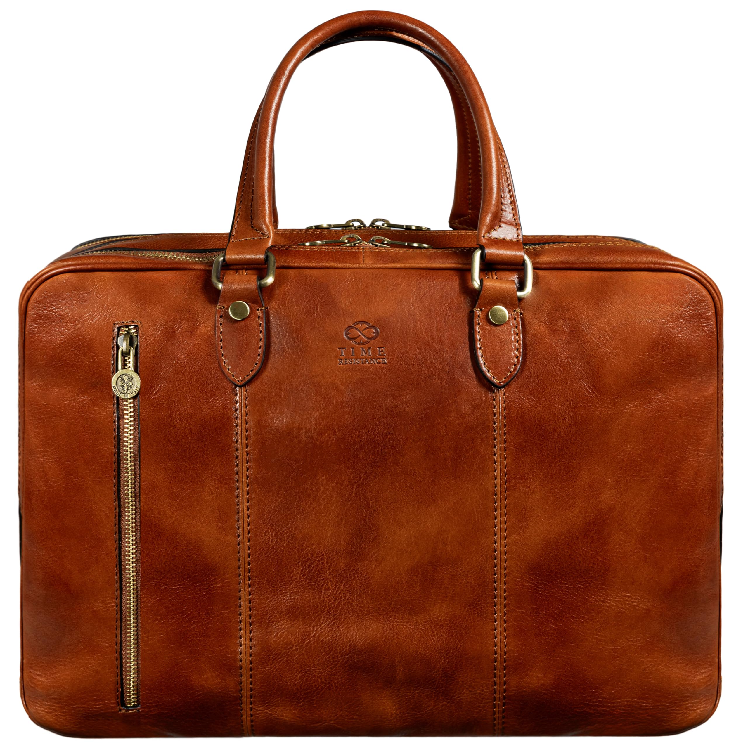 Mua Time Resistance Leather Laptop Briefcase - Full Grain Leather ...