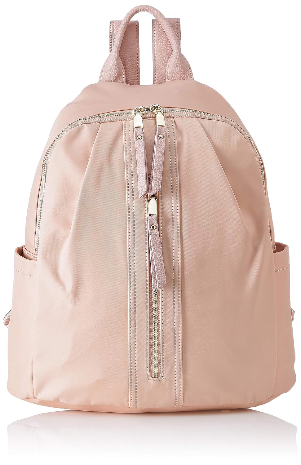 Buy MAX Women's Solid Backpack with Zip Pockets (BP80890BLUSH_BLUSH_FS ...