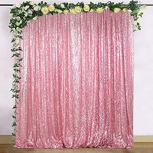 Amazon.com: ShinyBeauty 4FTx7FT Sequin backdrops,Fuchsia Pink Sequin ...